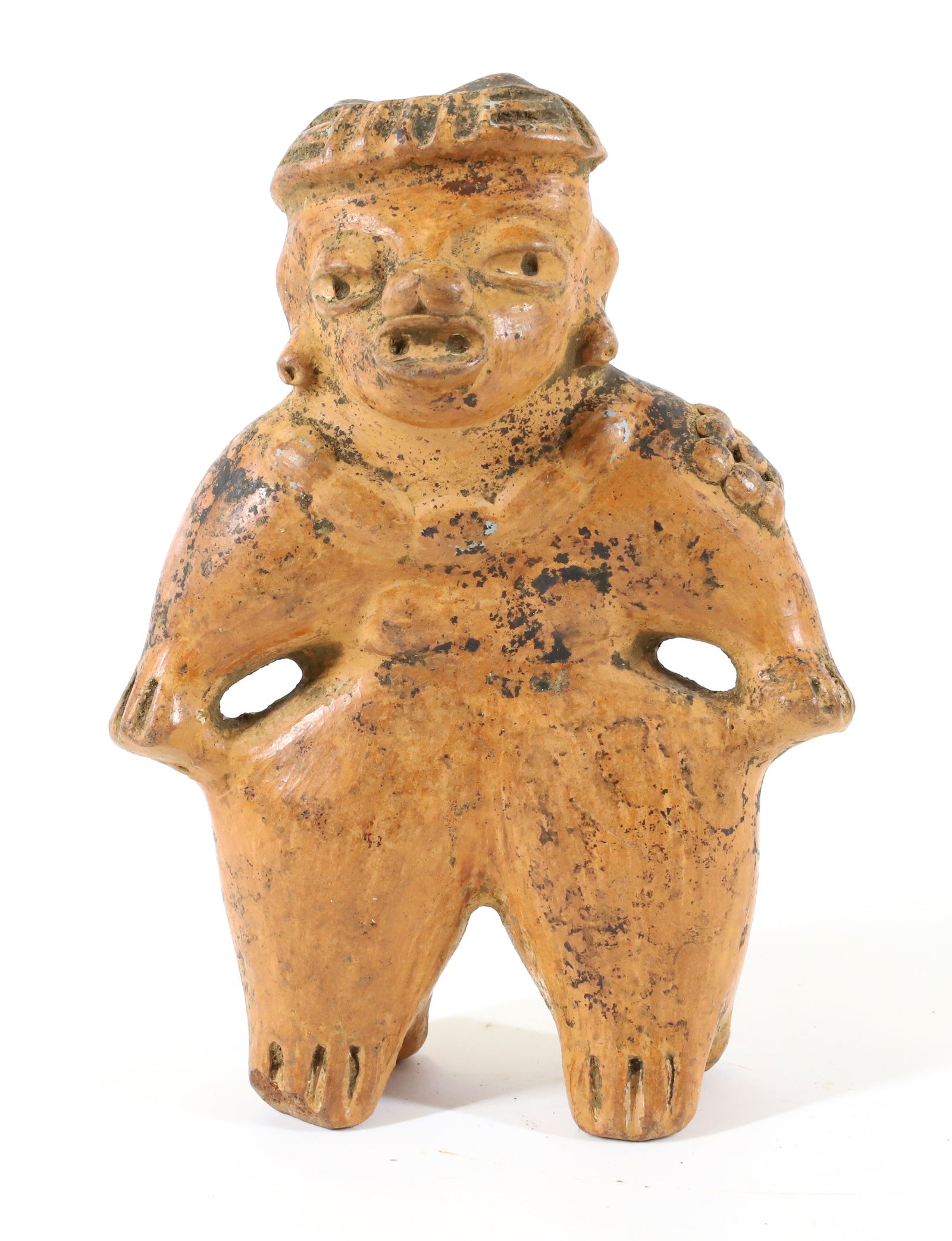 Pre-columbian Mayan Figure Rattle Auction