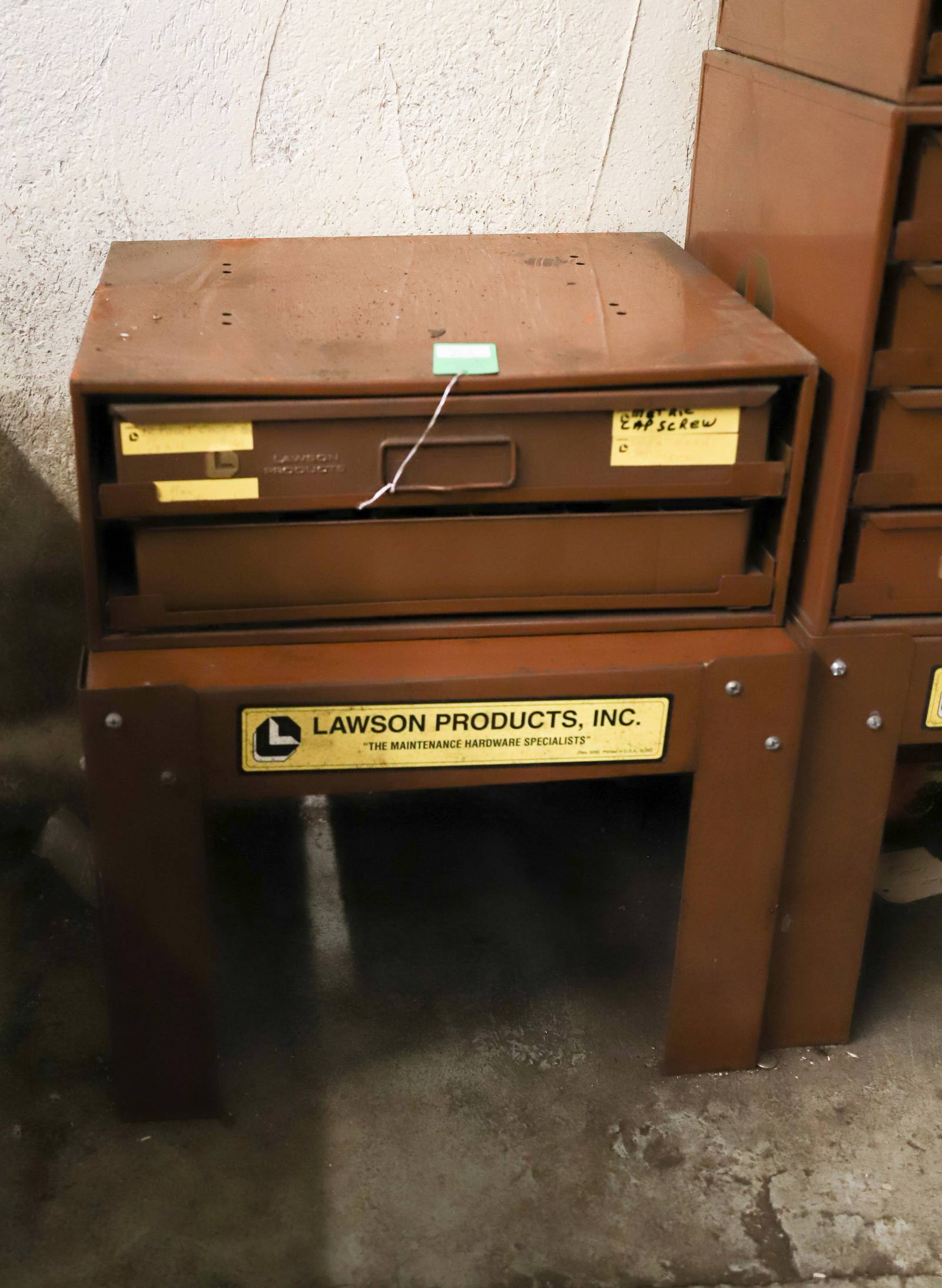 Lawson Metal Drawers With Contents Auction