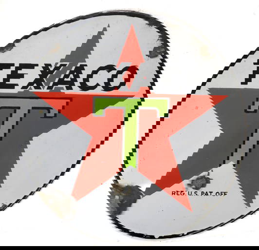 Texaco Porcelain Sign