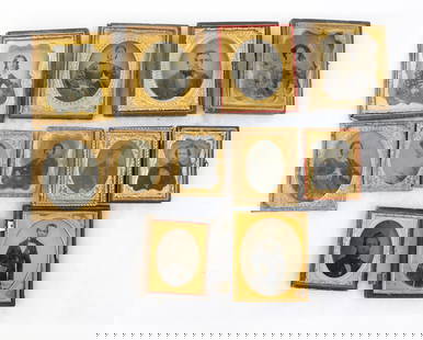 (3) Ambrotypes In Cases Auction