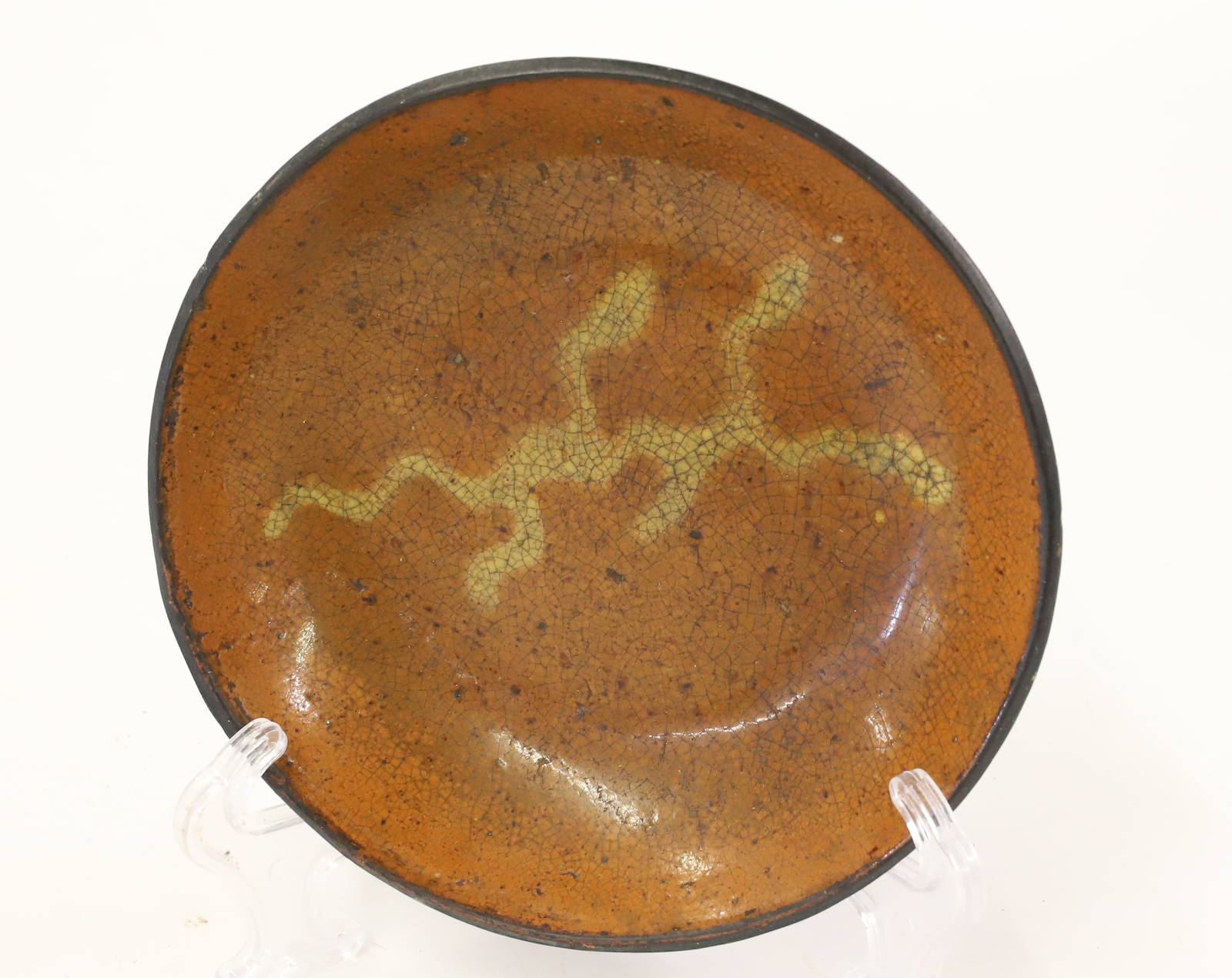 Slip Decorated Redware Plate Auction