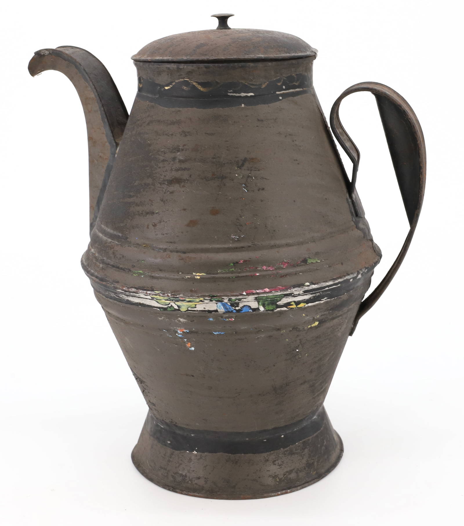 Early Tin Coffee Pot Auction