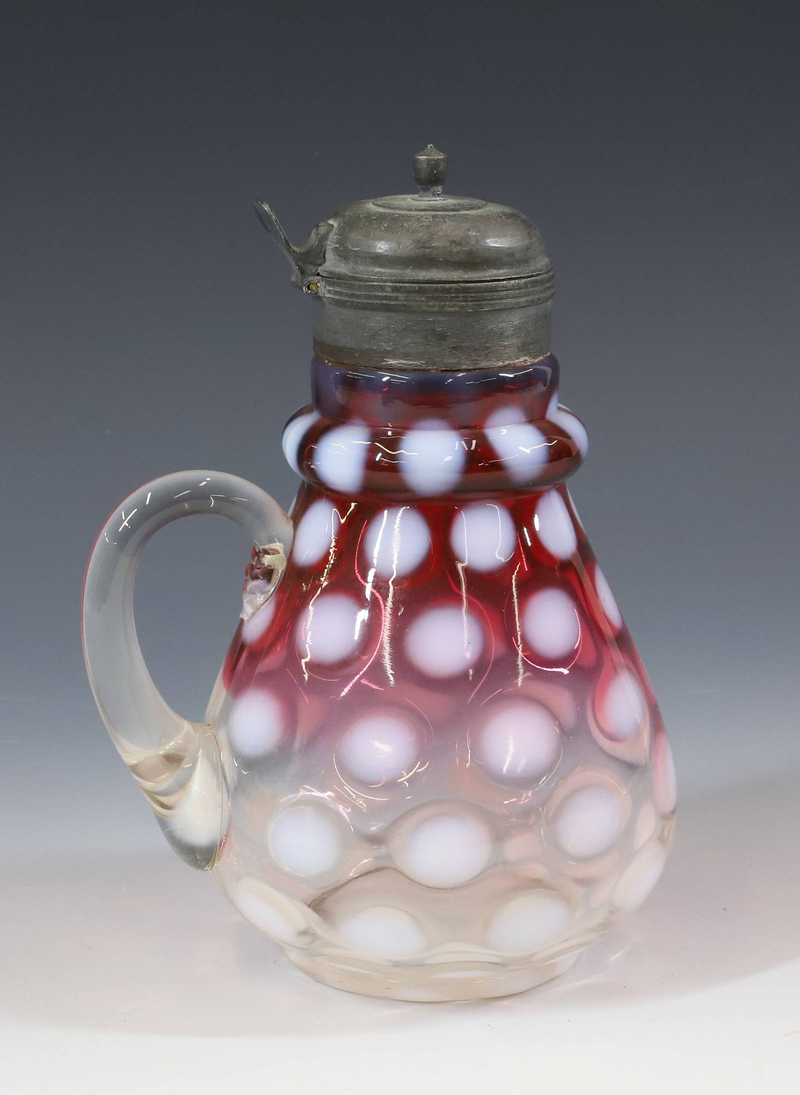 Fenton Coinspot Syrup Pitcher Auction