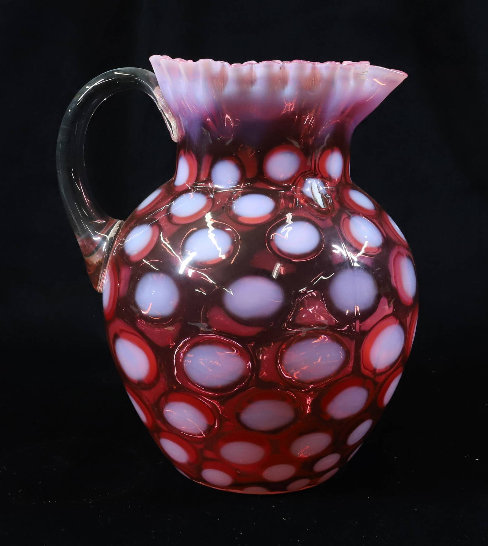 Fenton Glass Pitcher Auction