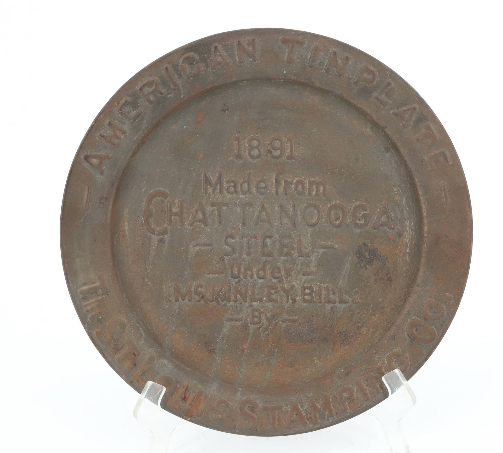 Mckinley Bill, Advertising Plate Auction