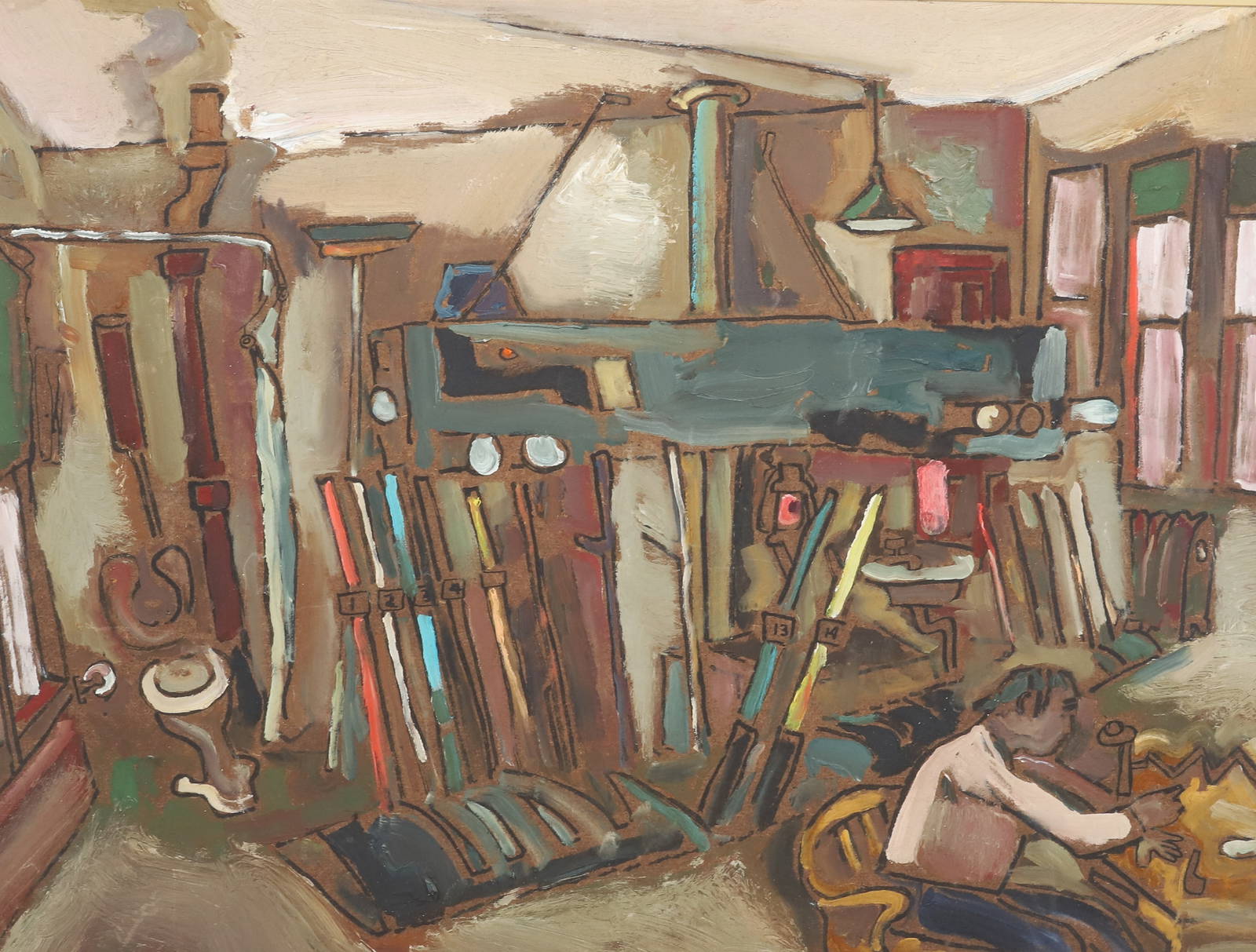 Sterling Strauser, Oil On Board Auction