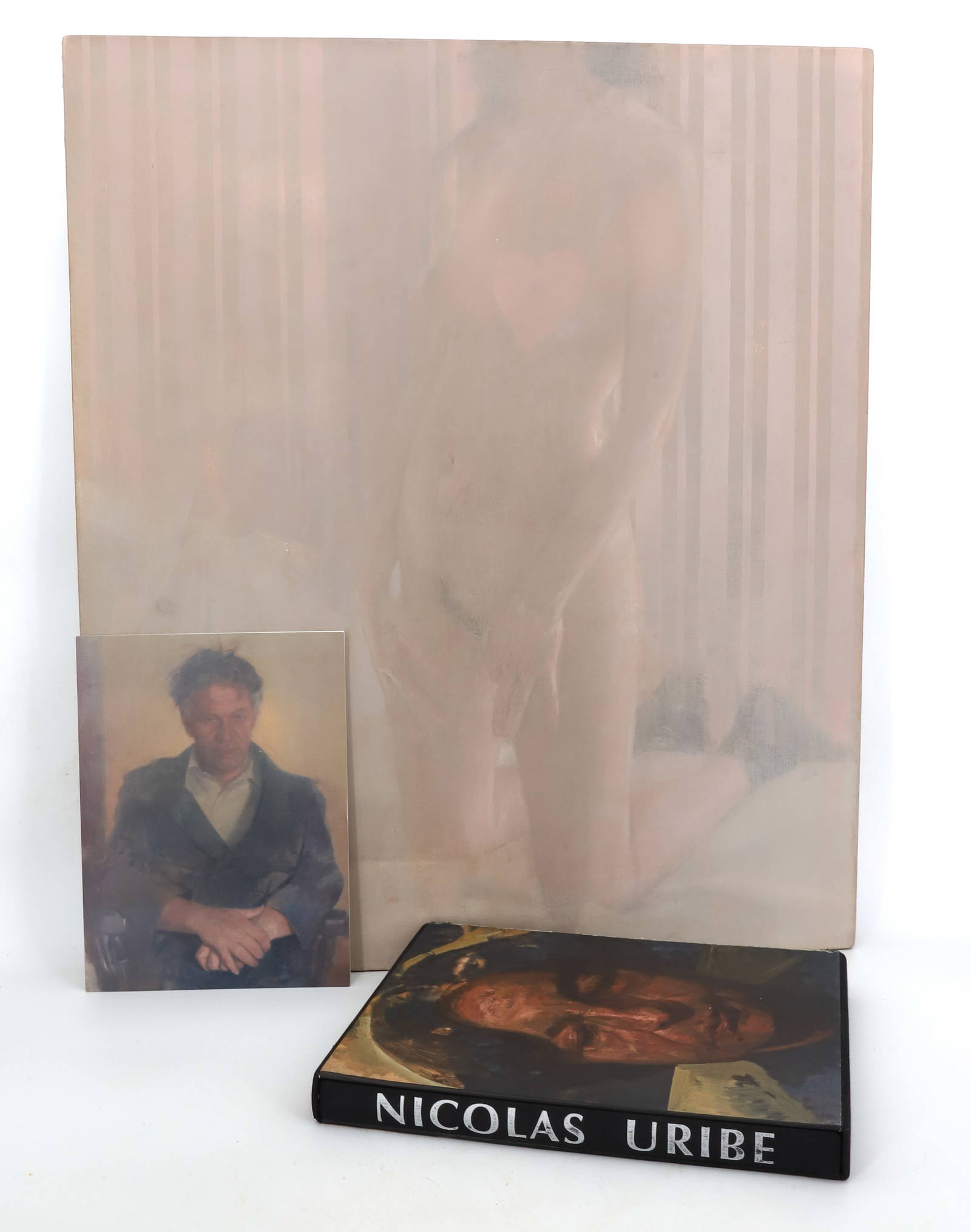 Nicholas Uribe "pink" Oil On Canvas Auction