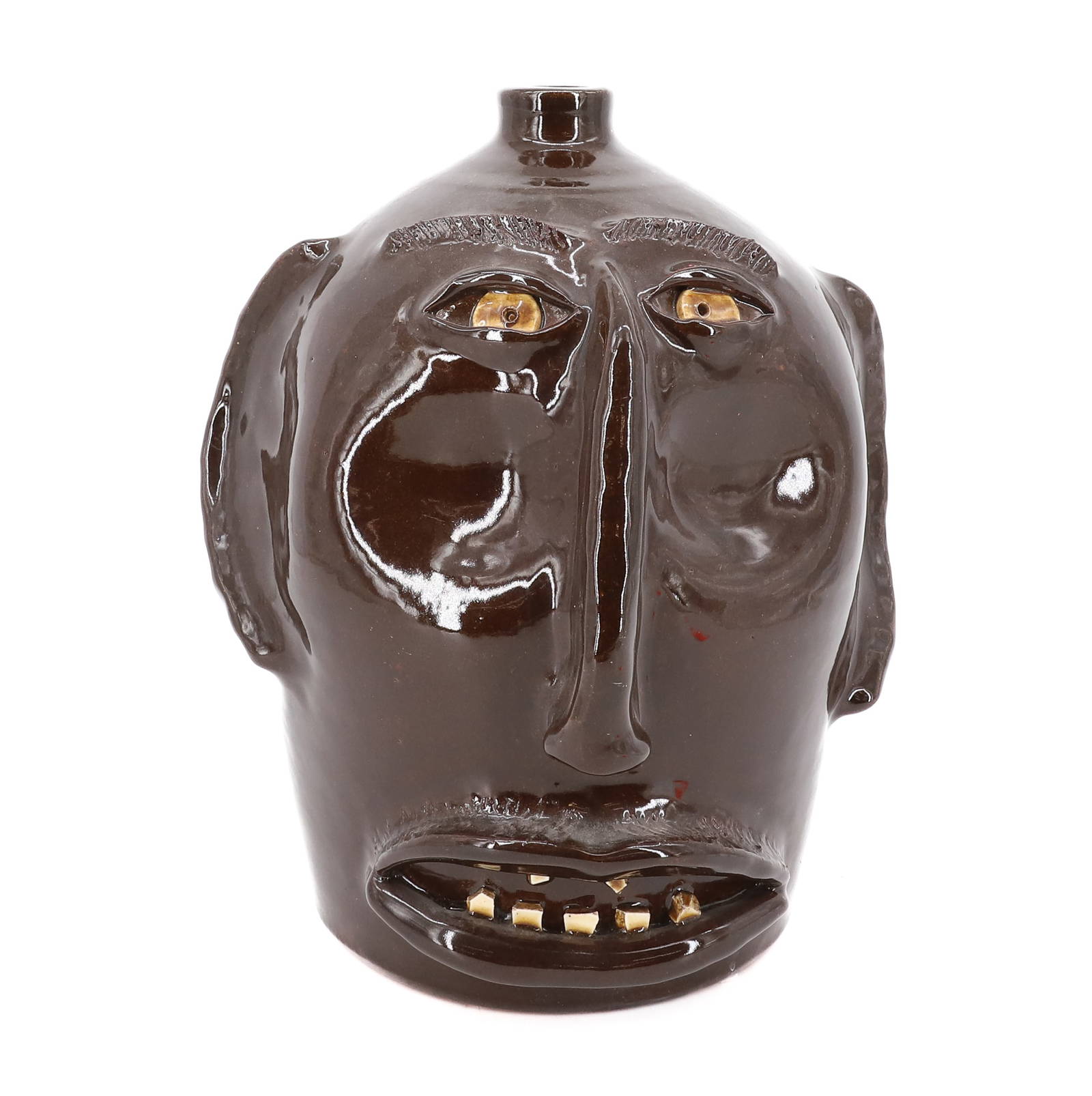 Michael Perdue Pottery Face Jug Auction