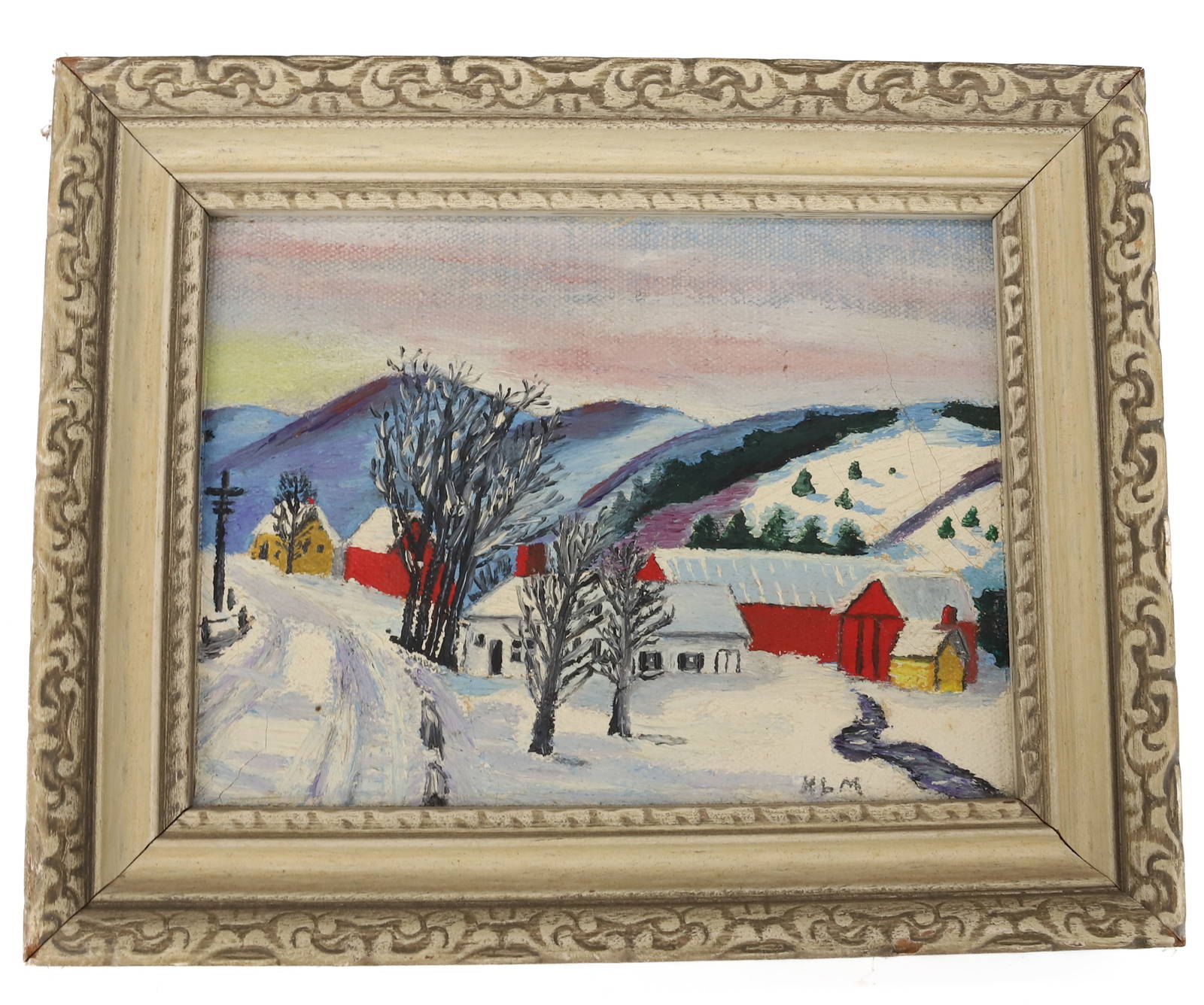 H.l. Mathews Oil On Canvas Auction