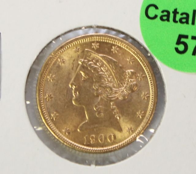 U.s. 1900 $5 Gold Coin