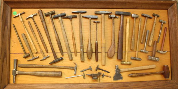 Collection Of 17 Antique Hammers