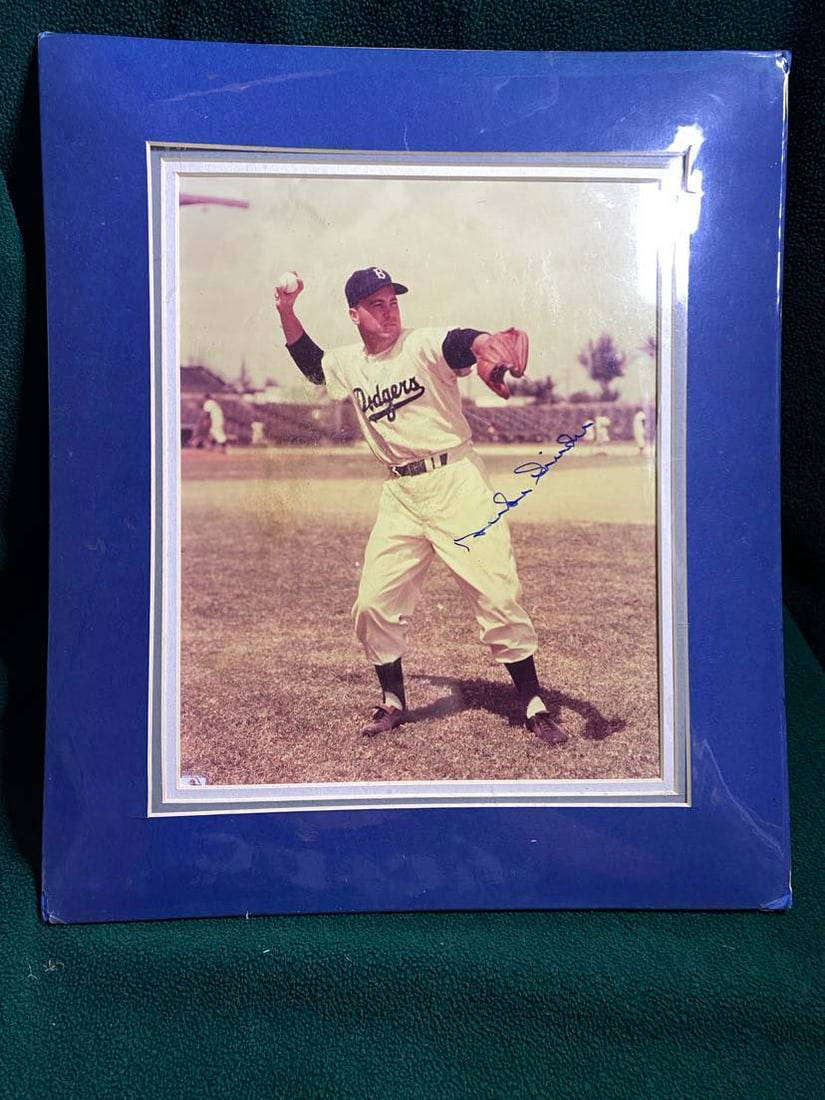 Baseball Autograph Duke Snider Auction