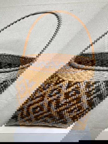 Cherokee River Cane Shopping Basket Auction