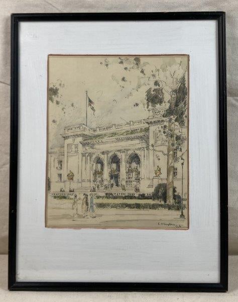 E. H. Suydam Drawing Of The Pan American Union Building Auction