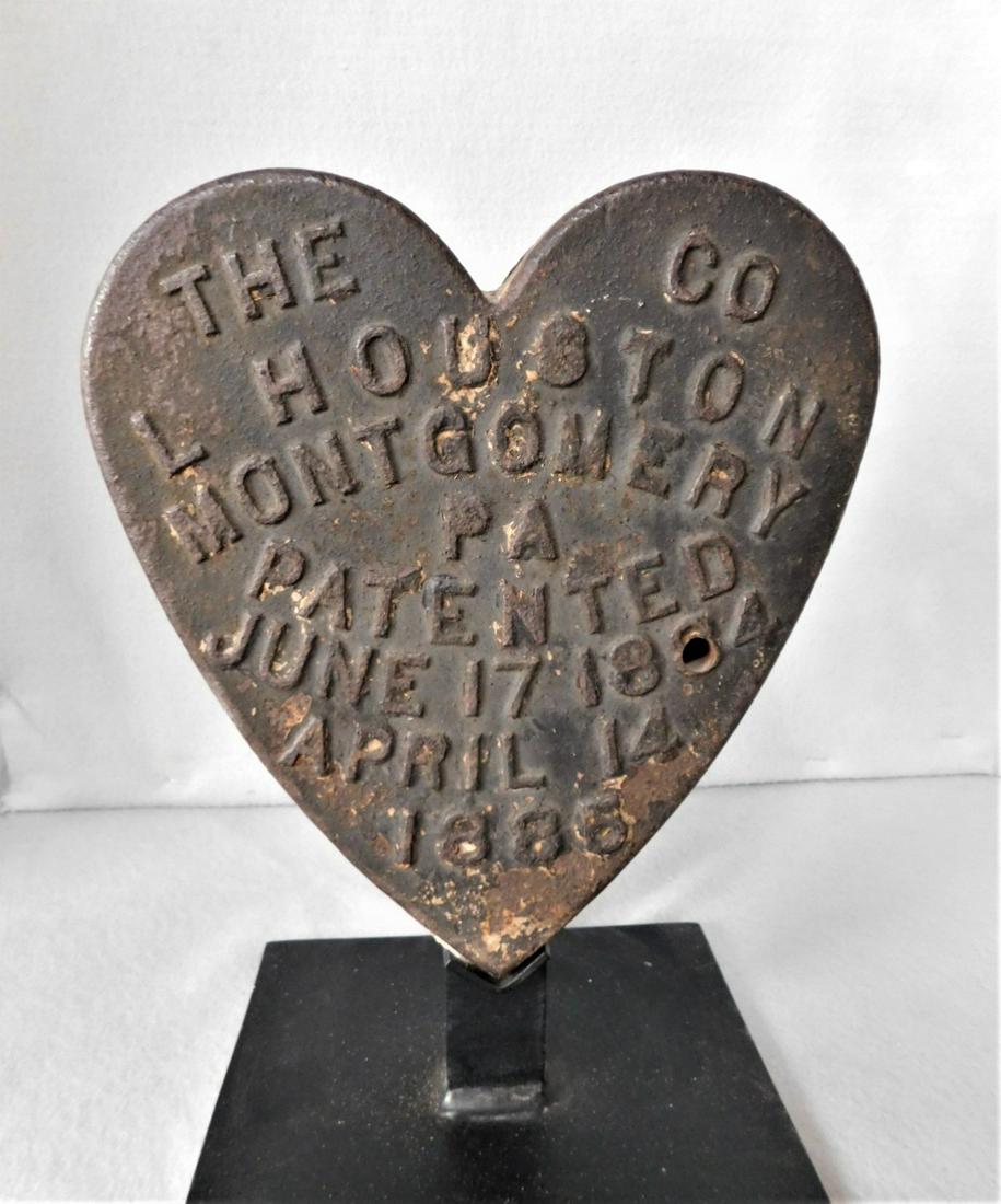 Cast Iron Heart Windmill Weight