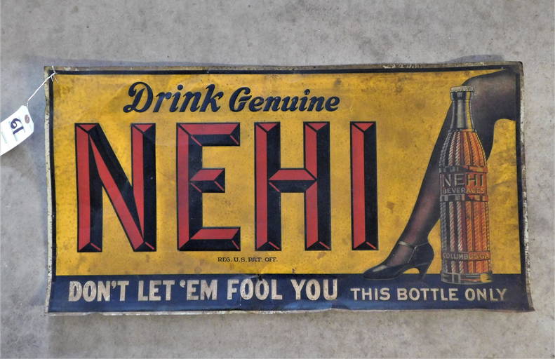 Metal "Nehi" Soda Advertsing Sign - Oct 01, 2022 | Roberson's Auctions ...