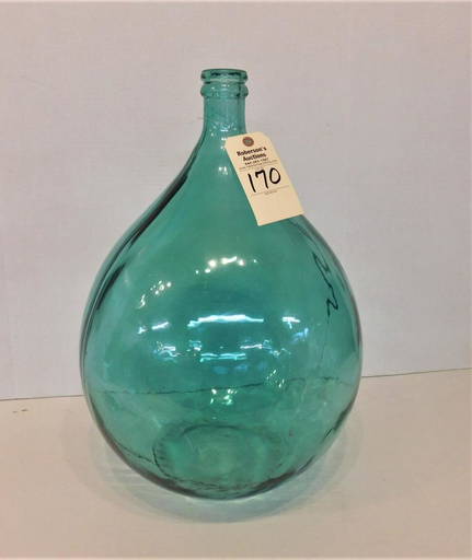 Vintage Demijohn Aqua Blue Bottle - Dec 03, 2022 | Roberson's Auctions ...