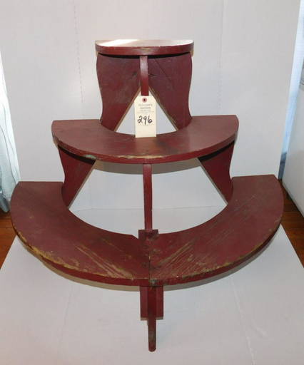 Early Half Moon 3 Tier Crock Stand - Dec 03, 2022 | Roberson's Auctions ...
