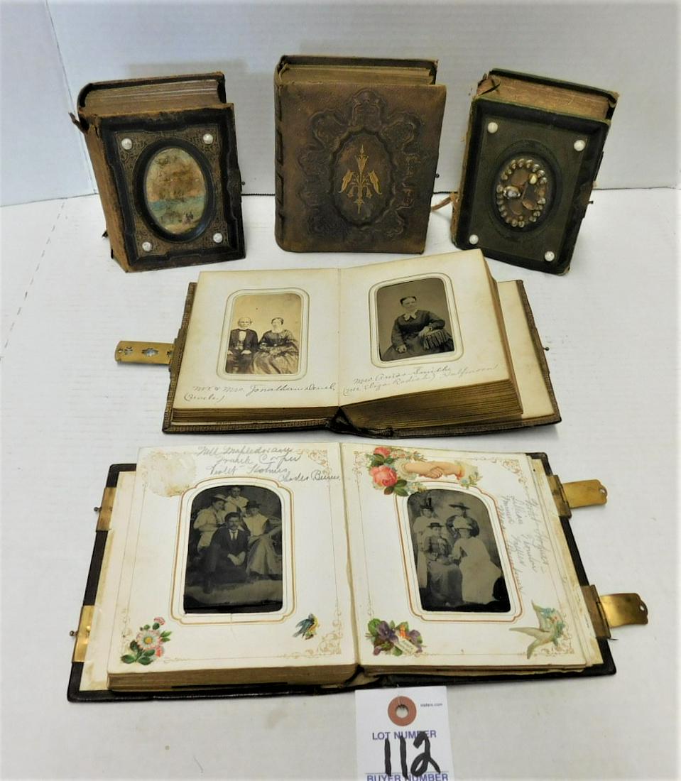 Lot Of 5 Sm. Victorian Photo Albums Auction