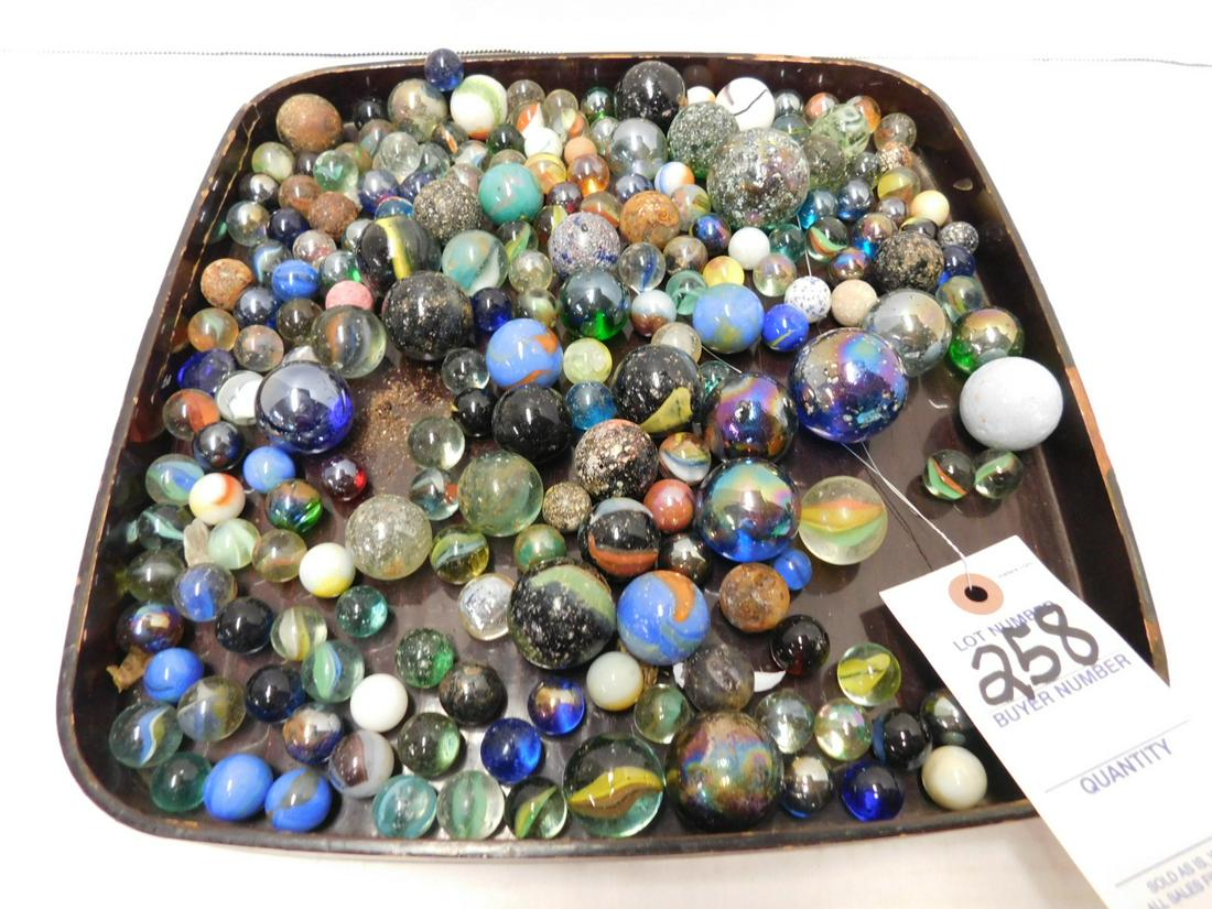 Lot Of Over 100 Marbles In All Sizes