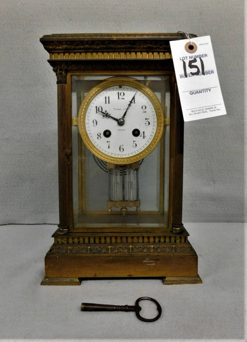 Crystal Regulator Shelf Clock Auction
