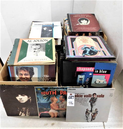 4 Boxes Of 33 Rpm Record Albums