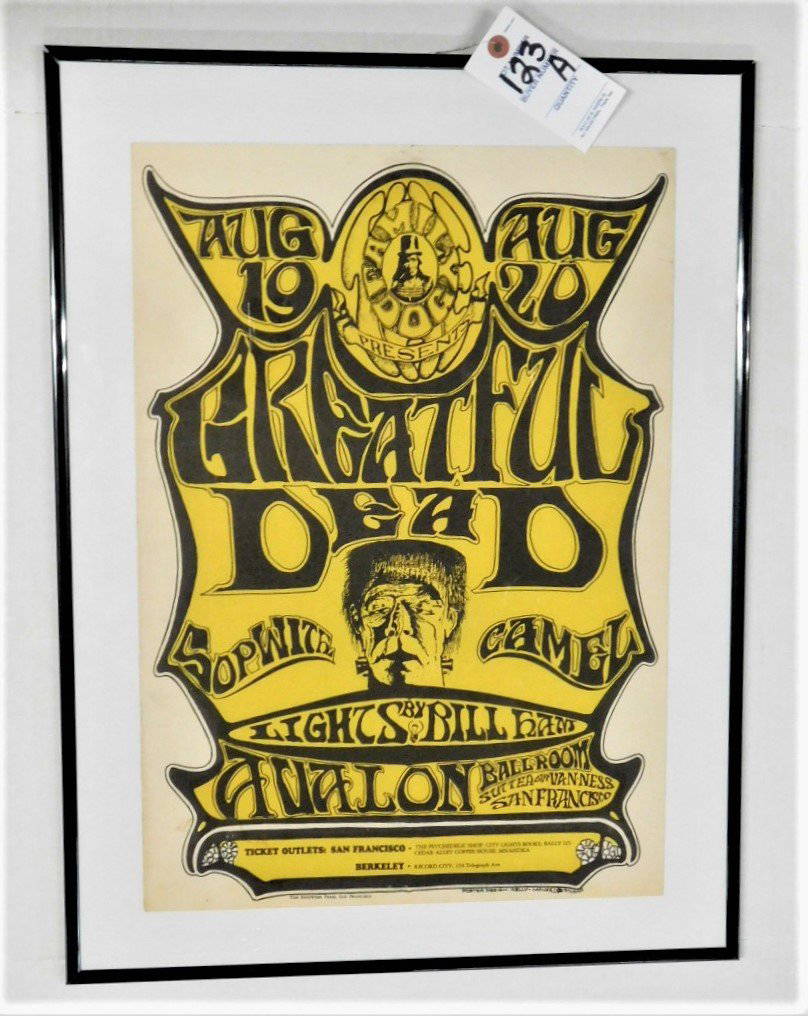 Orig. Bill Graham Productions Poster Auction