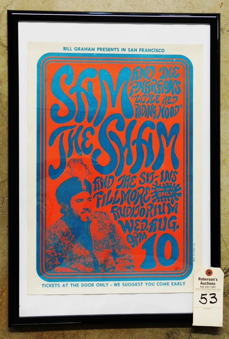 Orig.bill Graham Poster Auction