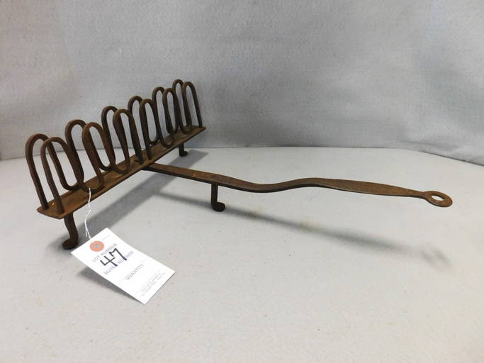 Early Iron Revolving Fireplace Toaster