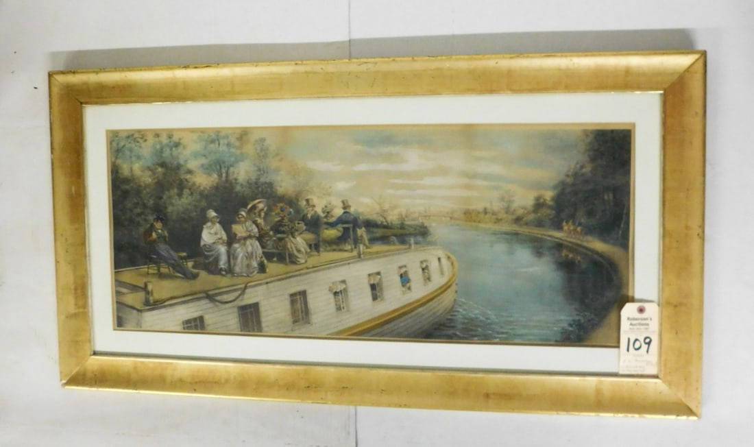 Lg. E.l. Henry Hand Colored Print Auction