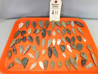 Approx. 50+ Native American Arrowheads Auction