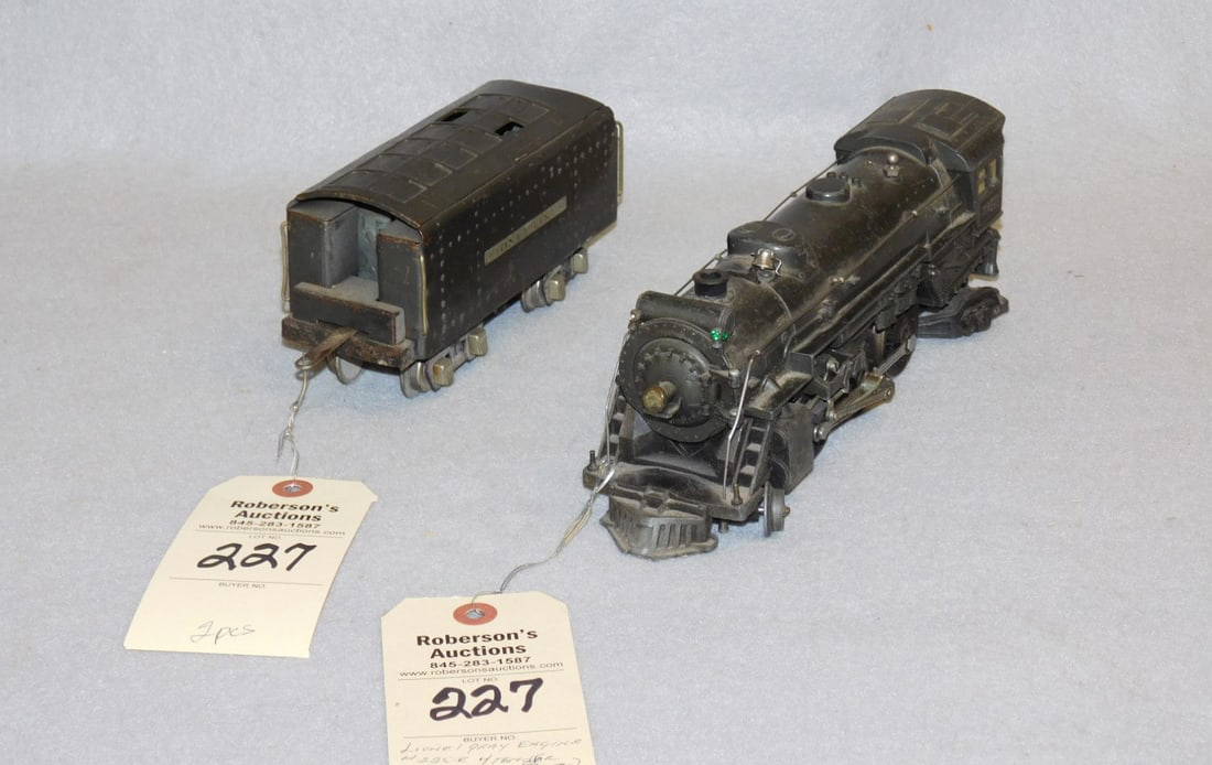 2 Pc. Lionel Gray Engine # 225-e W/tender 225-w - Jun 21, 2025 ...
