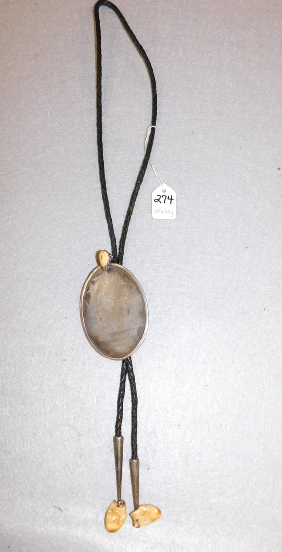 Sterling Peace Medal Necklace Auction