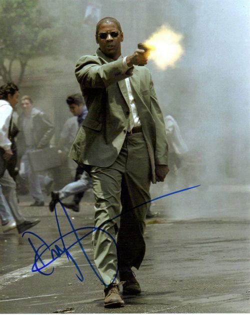 10A: Denzel Washington autograph