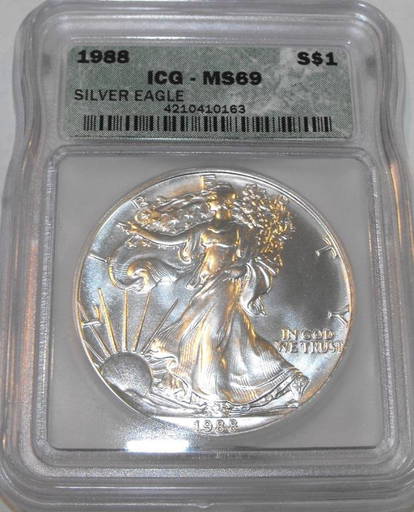 1988 Icg Ms 69 Silver Eagle