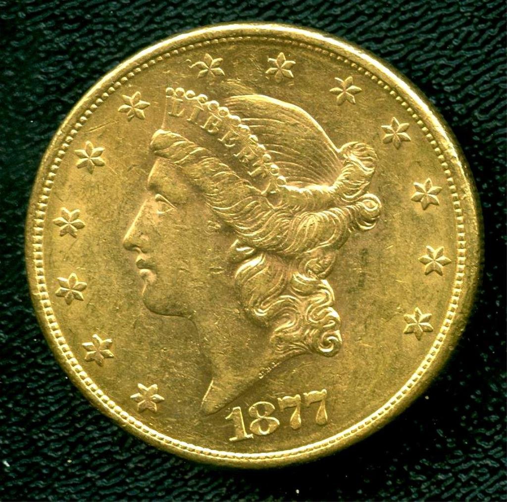 1877 P $ 20 Liberty US Double Eagle Gold Coin - Aug 25, 2013 | US Asset Fortfeiture & Seizures ...