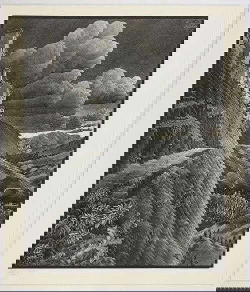 M.c. Escher "castrovalva" Etching Auction