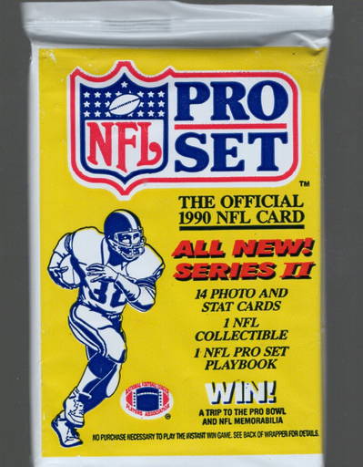 1990 Pro Set Series 2 Football Retail Box Pack