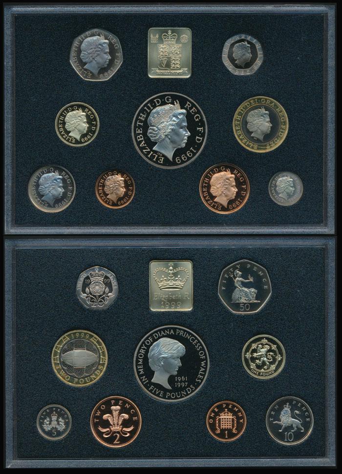 Great Britain 1999 Uk Proof Coin Collection