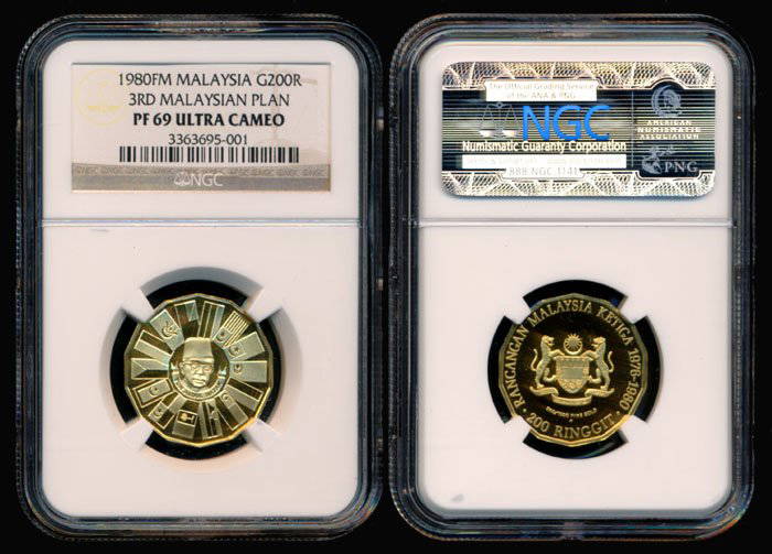 Malaysia 200 Ringgit 1976FM(P) proof - Jul 12, 2013 | Mavin ...