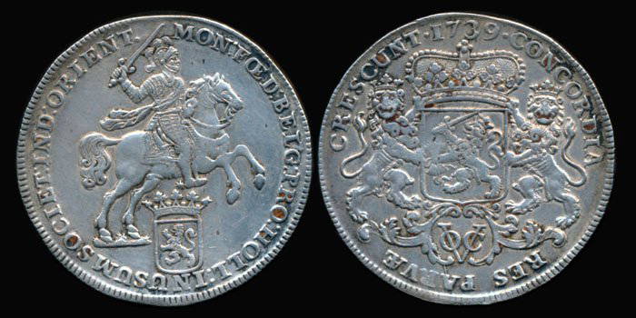 Netherlands East Indies Ducaton 1739 Vf