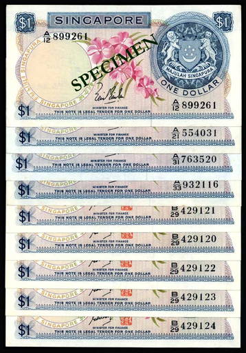 Singapore $1 1967 LKS 1970 GKS EF-UNC (9) - Nov 15, 2013 | Mavin ...