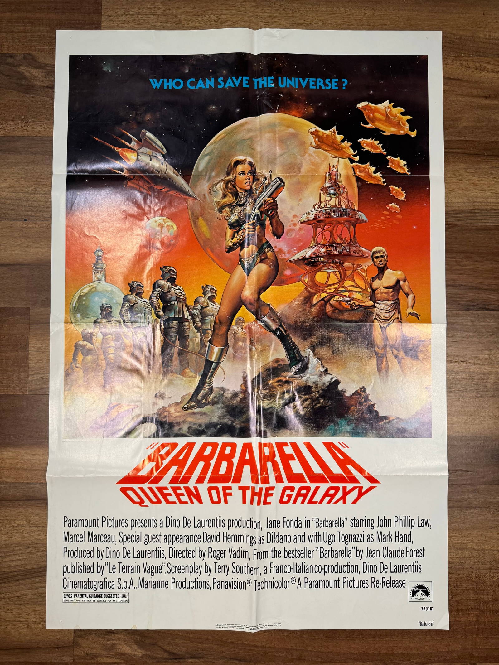 Barbarella - 1968 27x41 Original One Sheet Folded Movie Poster Vintage ...