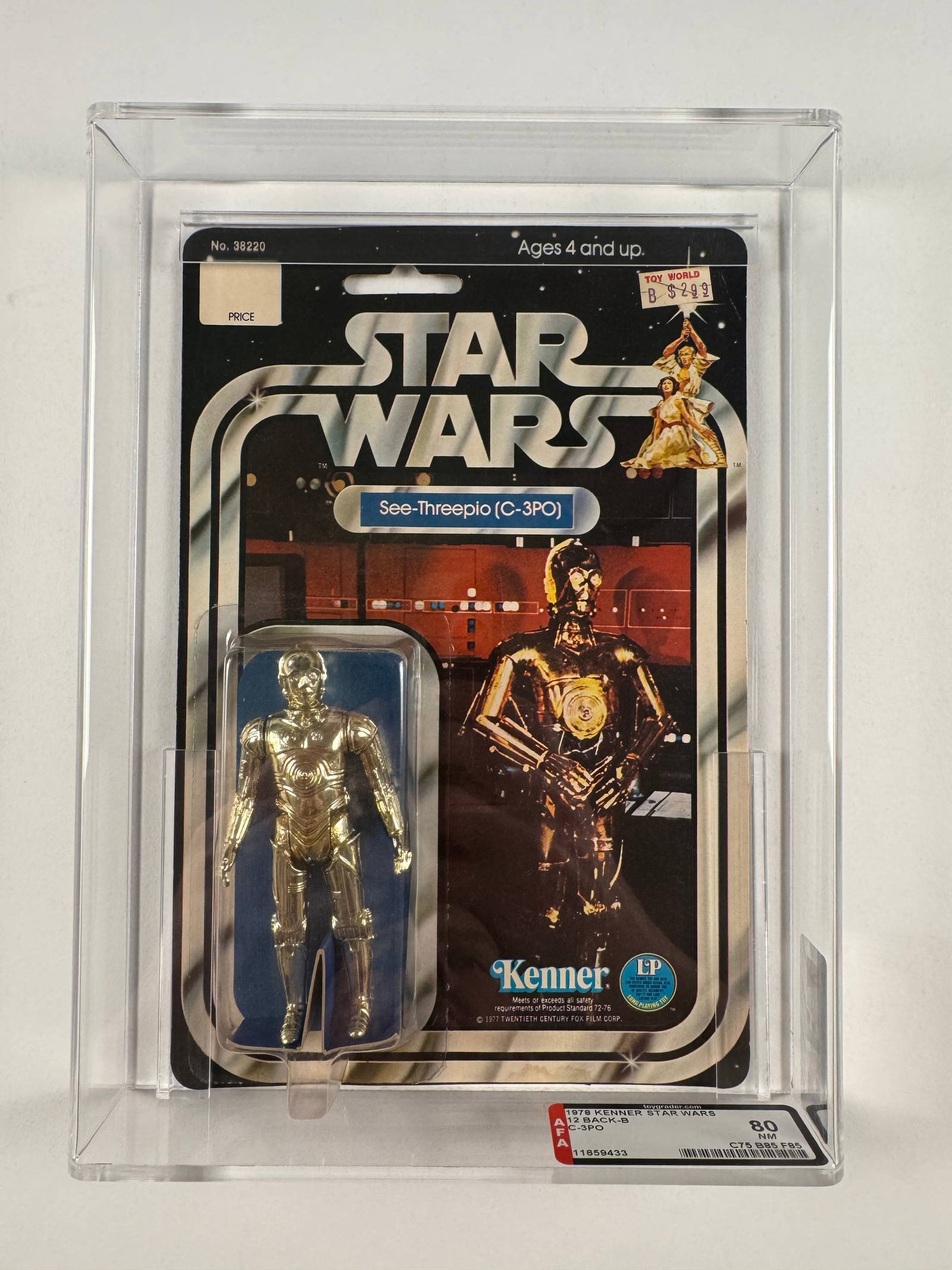 Vintage Kenner Star Wars 1978 Carded 12 Back-b C-3po Action Figure Afa ...