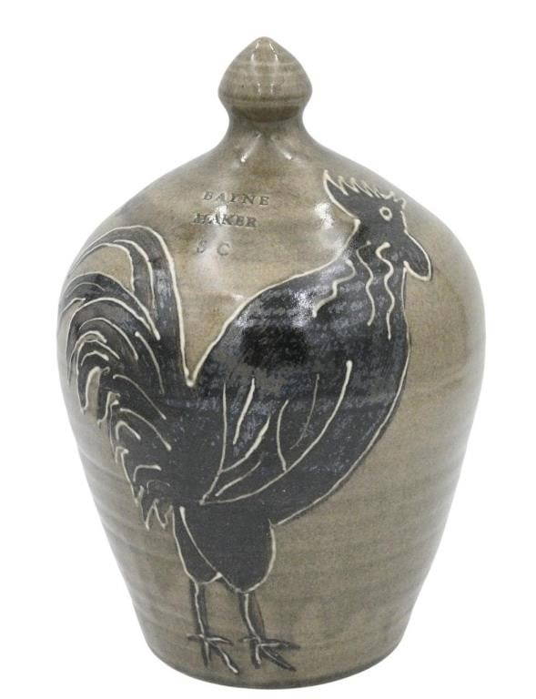 Michel Bayne. Rooster Chicken Waterer Auction