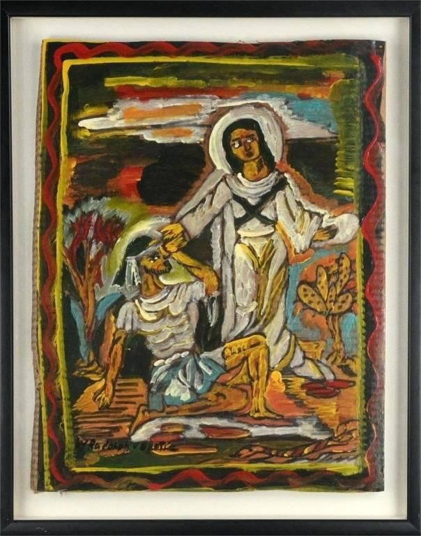 Rudy Bostic. Saul Visted By An Angel Auction