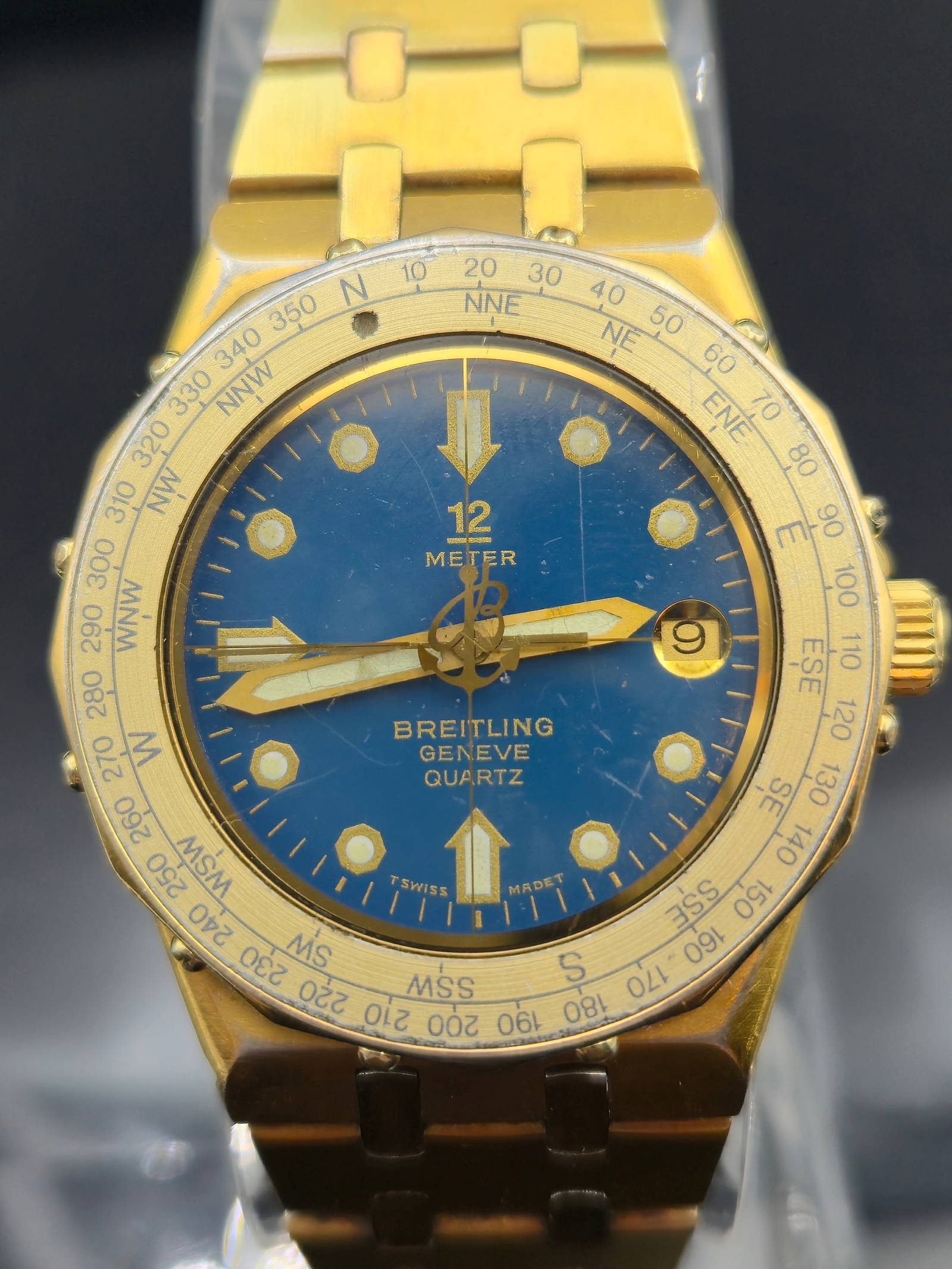 Vintage Breitling Genève Quartz Compass Watch Ref. 80770 – Eric Tabarly Edition – Full Set Auction