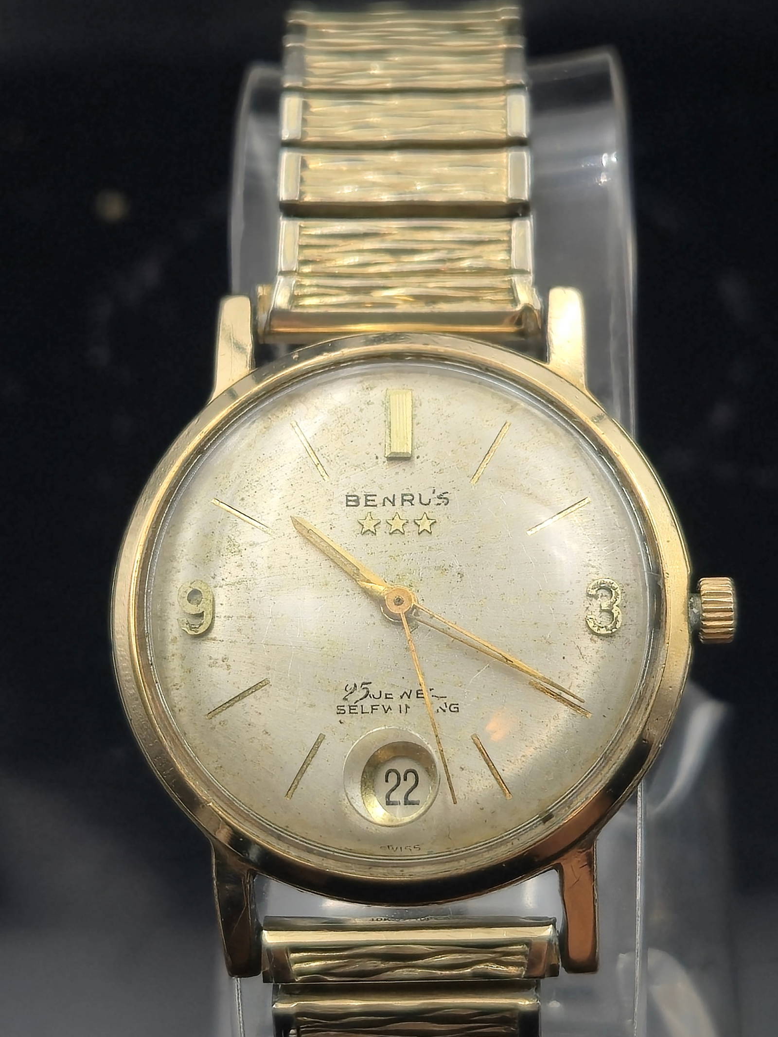 Vintage 1950s–60s Benrus Self-winding Calendar Wristwatch – Model #3021 – 10k Gf Tops Auction