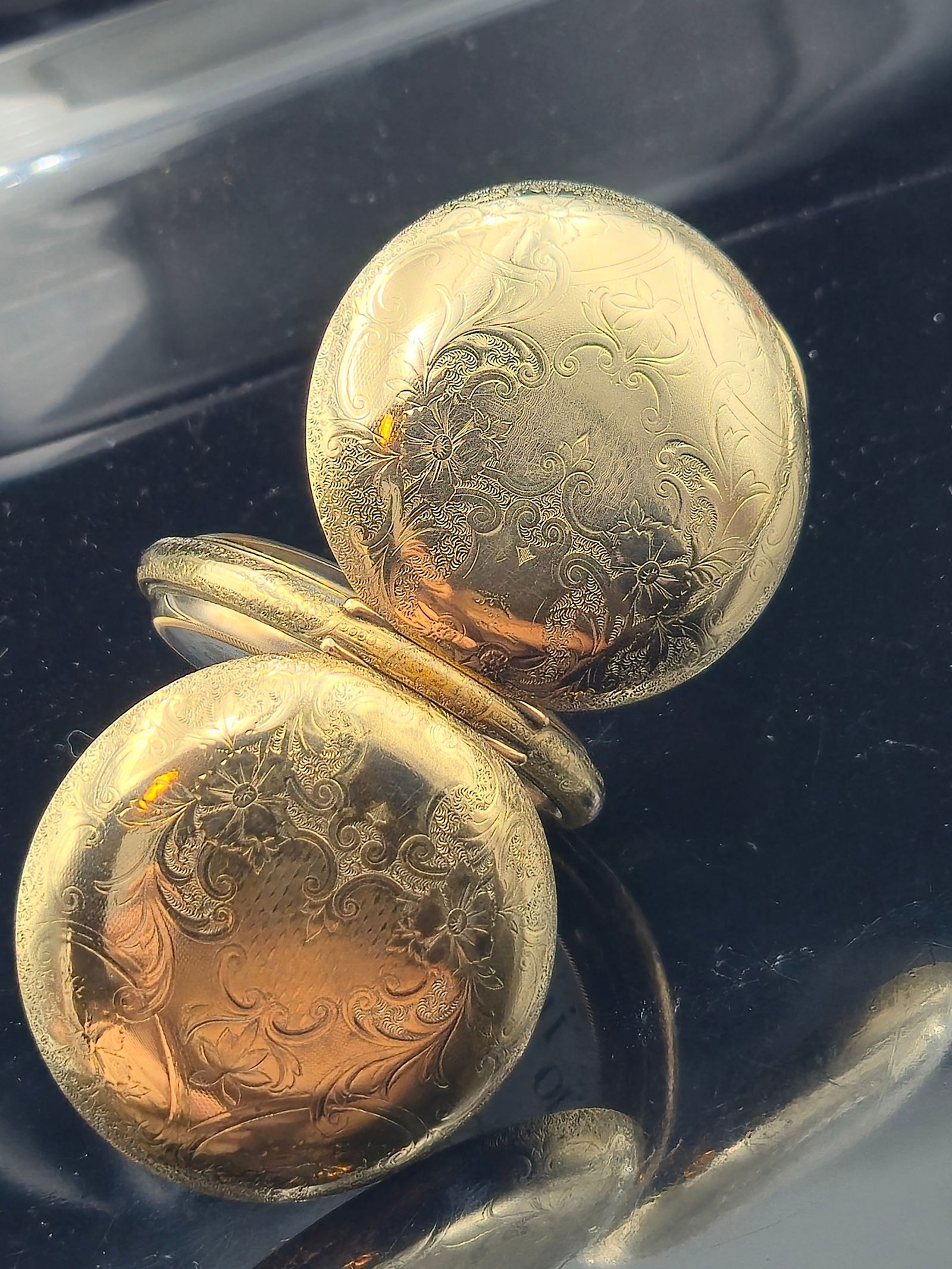 1897 Hampden Special Railway 23j Pocket Watch – Gold Settings, Railroad ...