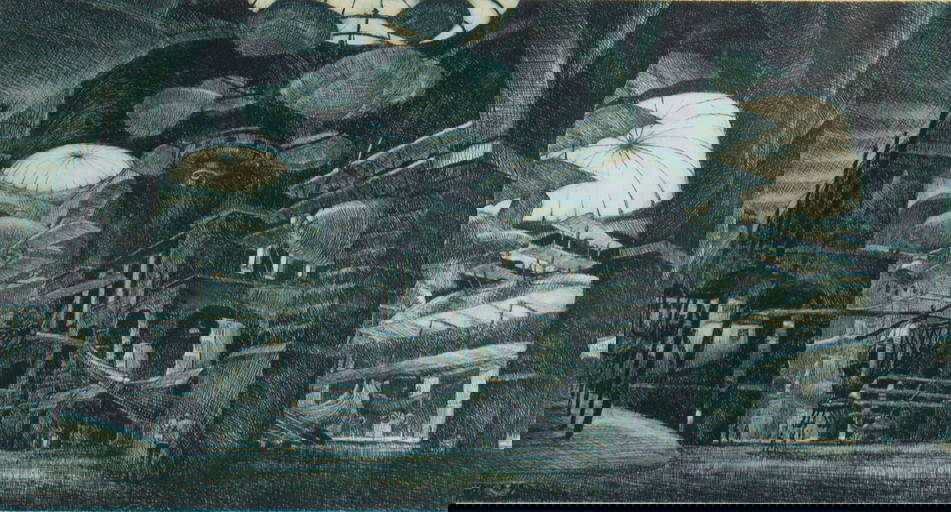 James Skvarch "air Museum" Etching